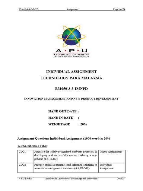 Imnpd Assignment Imnpd Ve Pdf Plagiarism Business Model