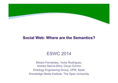 eswc 2014 tutorial part 2 ppt