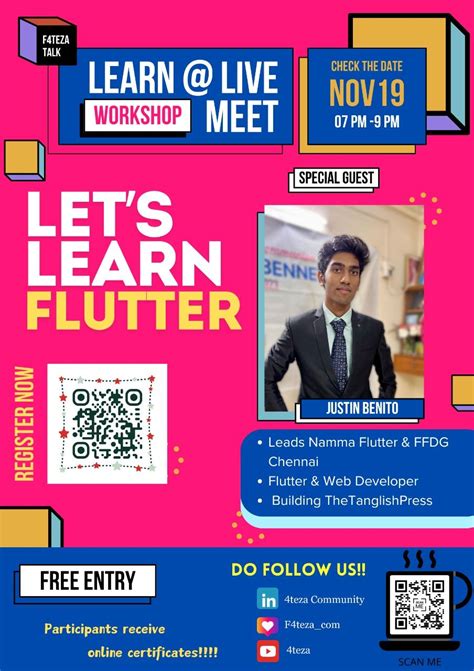 F4teza On Linkedin Technology Flutter Workshop Community Learning
