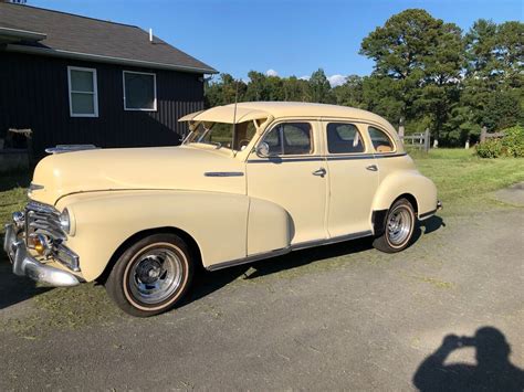 1948 Chevrolet Fleetmaster Sedan Yellow Rwd Manual Classic Chevrolet