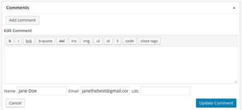 Add Comments Meta Fields To Comments Metabox On Post Edit Screen Wordpress Development Stack