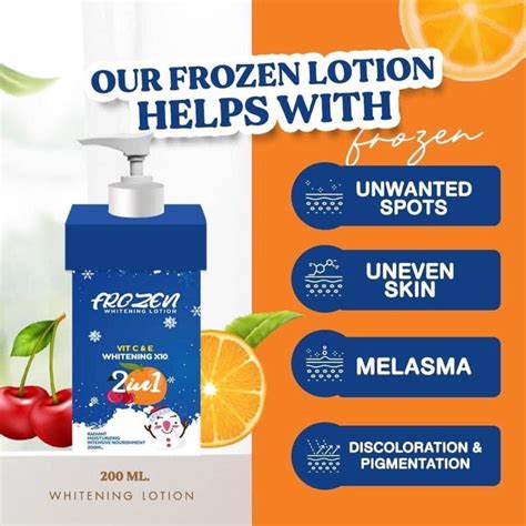 Frozen 2in1 Whitening Lotion Vit Cande 200ml Love Rys Australia