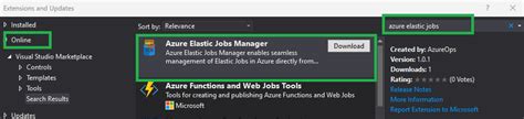 Installation Azure Elastic Jobs Manager