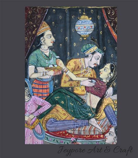Mughal Badshah Massive Harem Doing Sex With Damsels Painting Jeypore