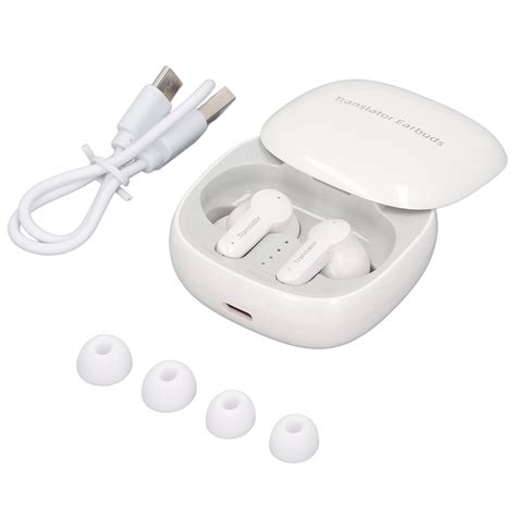 2024 Language Translator Earbuds Noise Reduction Simultaneous Translation Bluetooth 5 0 Wireless