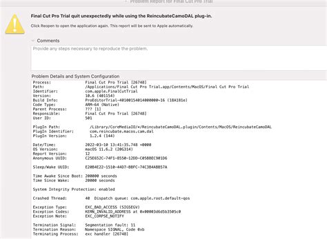 Deleting Plugin Causing Fcp To Quite Unexpectedly Rfinalcutpro