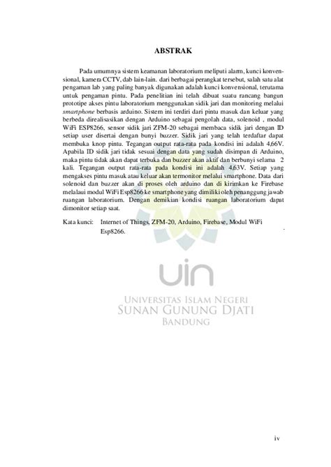 Pdf Rancang Bangun Prototipe Akses Pintu Laboratorium Menggunakan Sidik Jari Dan Monitoring