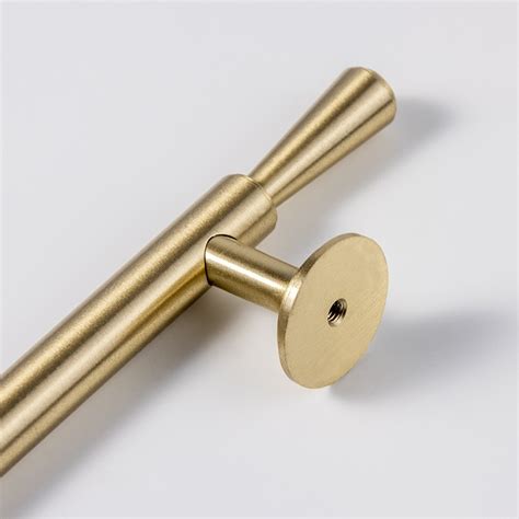 Brass Handles For Cabinets Modern Brushed Brass T Bar Knobs