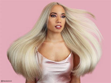 Platinum Hair Dark Skin