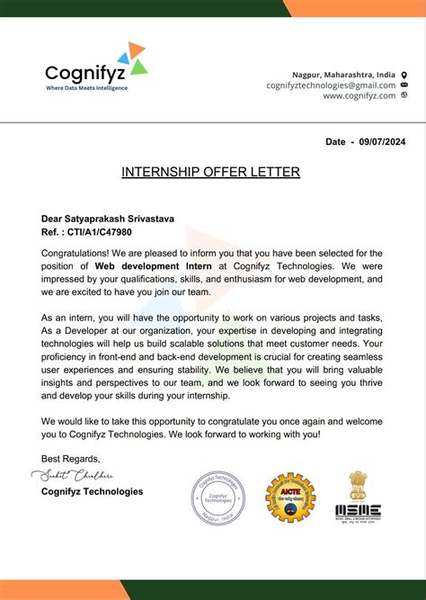 Satyaprakash Srivastava On Linkedin Internship Webdevelopment