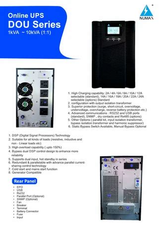 Numax 3 KVA 96vdc Online Ups With 150ah Numax Tubular Batteries At 150000 Piece Online UPS