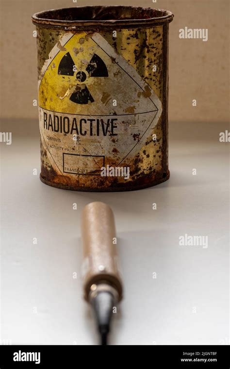 Hand Held Radiation Survey Instrument Detecting Radioactive Material In The Package Ionizing