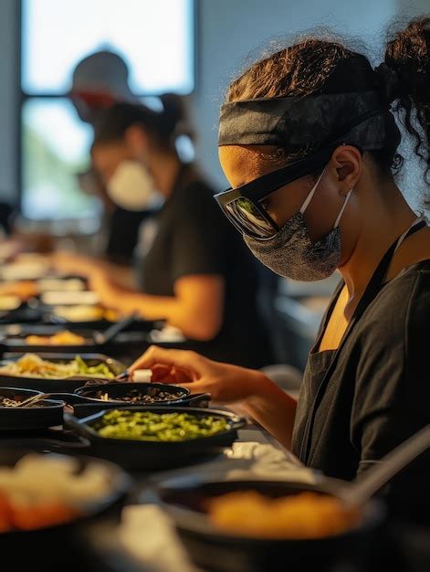 Culinary Taste Test Blindfolded Participants Identifying Flavors And