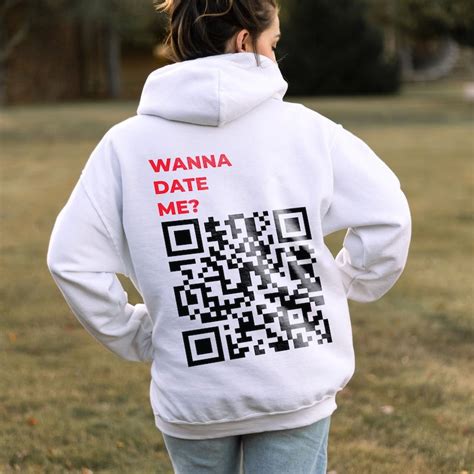 Qr Code Hoodie Etsy