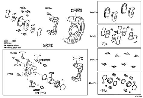 Front Disc Brake Caliper And Dust Cover For Toyota Probox Nhp160v Auto