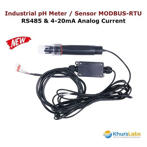 Jual Industrial PH Meter Sensor MODBUS RTU RS485 0 2V Analog