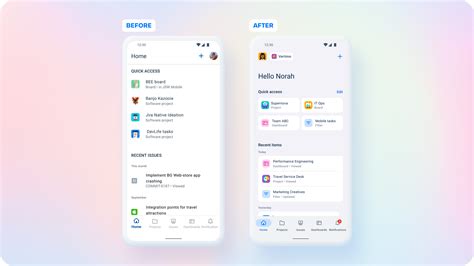 New Home Screen For Jira Mobile