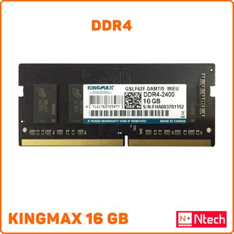 RAM laptop Kingmax DDR GB MHz New Chính Hãng NTECH