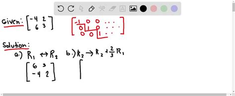 Solvedreduce The Given Matrix To Reduced Rowechelon Form And Hence