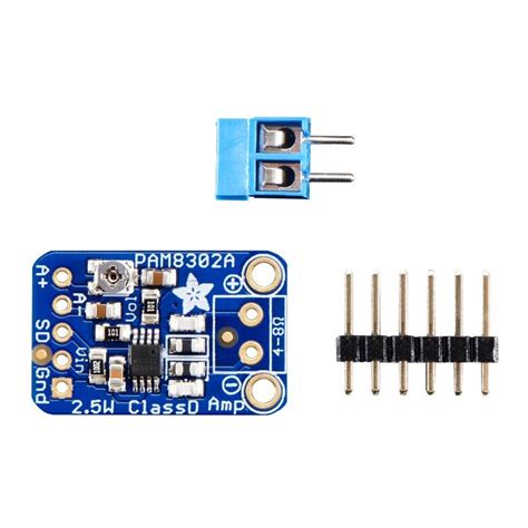W Audio Amplifier Mono Class D PAM MCHobby Vente De Raspberry Pi Arduino