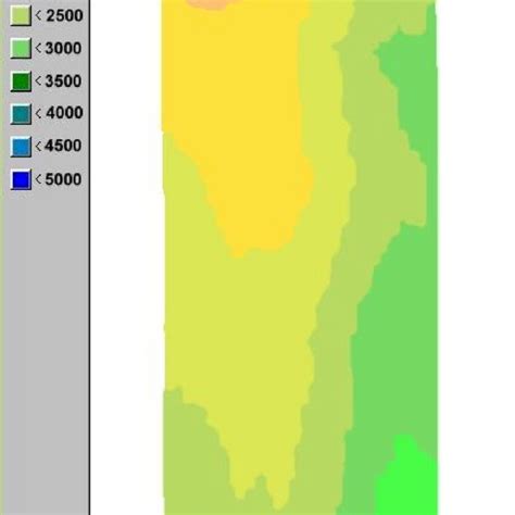 The Yield Map For The 4 3 Ha Field The Two Maps Show The Yield