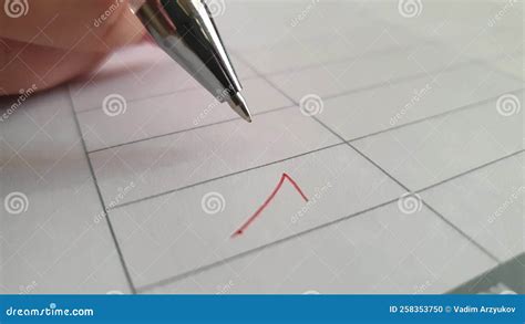 Marker Put A Tick In The Box On White Paper Stock Photo Image Of Hand Choose