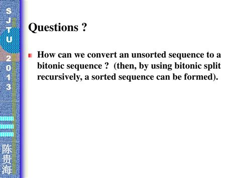 Ppt Bitonic Sorting And Its Circuit Design Powerpoint Presentation