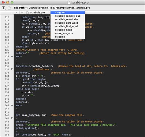 Hintspace Bbedittextwrangler Codeless Language Module For Idl