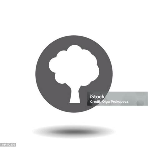 나무 아이콘입니다 숲 기호입니다 플랫 웹 흰색 바탕에 서명 벡터 0명에 대한 스톡 벡터 아트 및 기타 이미지 0명 고급 고무도장 Istock