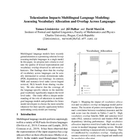 Tokenization Impacts Multilingual Language Modeling Assessing Vocabulary Allocation And Overlap