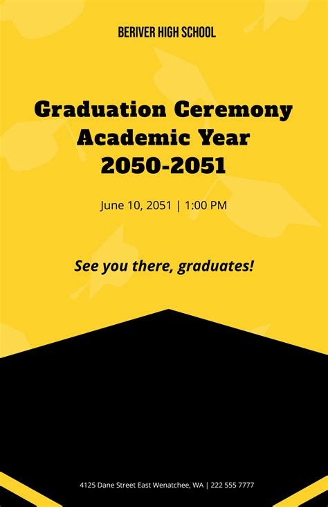 Aesthetic Graduation Poster Template In Illustrator Psd Publisher