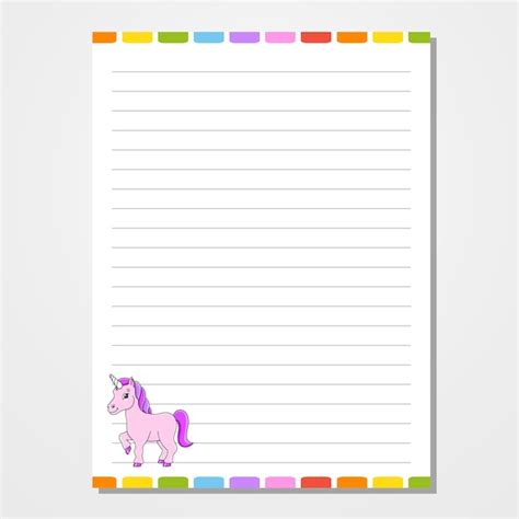 Premium Vector Sheet Template For Notebook Notepad Diary Lined Paper