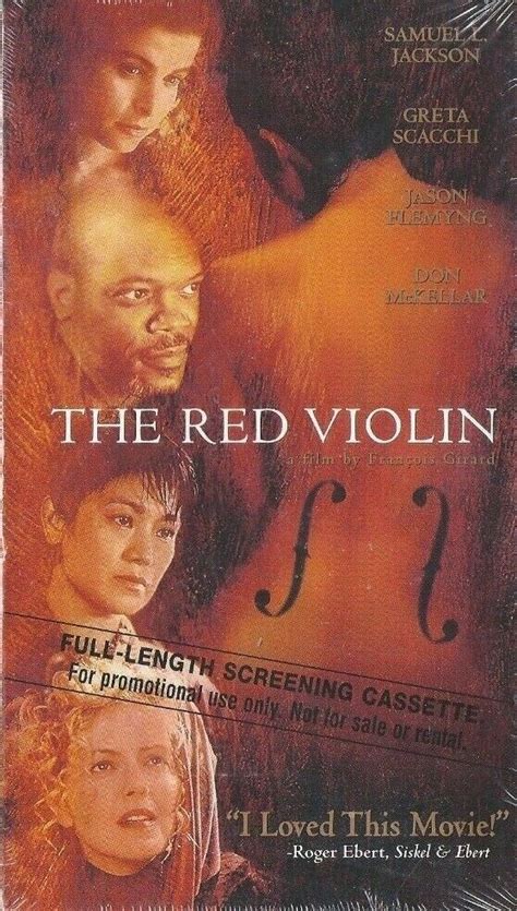 The Red Violin Vhs 1999 Samuel L Jackson Greta Scacchi Universal