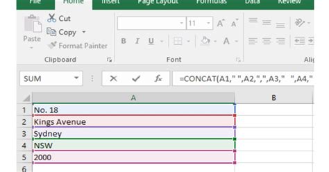 excel micro office excel text functions i concatenating text strings