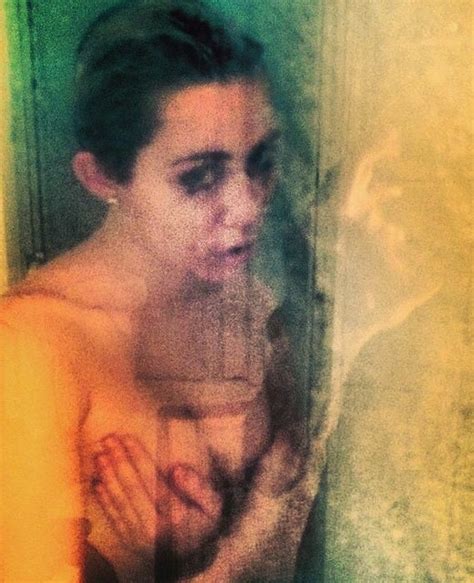 Miley Cyrus Topless Shower Pic Is So Meta