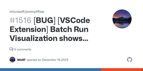 BUG VSCode Extension Batch Run Visualization Shows Without Import