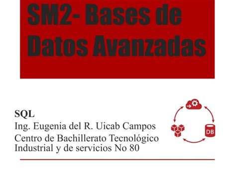 bases de datos sql ppt