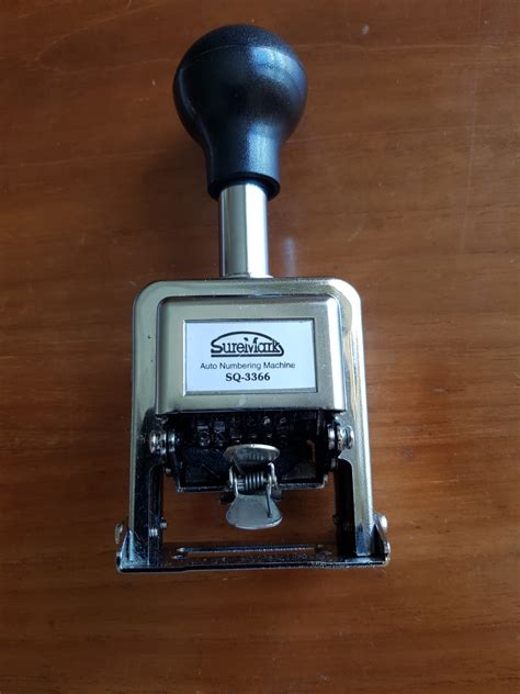 Suremark Auto Numbering Machine 6 Digits Hobbies And Toys Stationery And Craft Craft Supplies