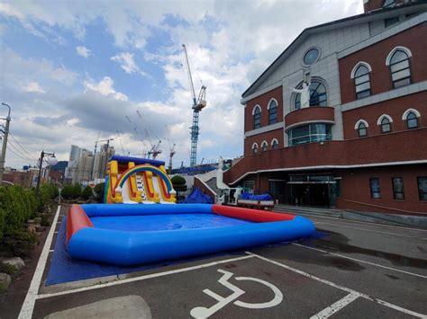 부산 부산양정성당워터슬라이드대여 에어풀장대여 갤러리 좋은친구들