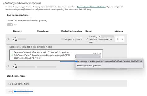 Power Bi Data Gateway Speckle Docs