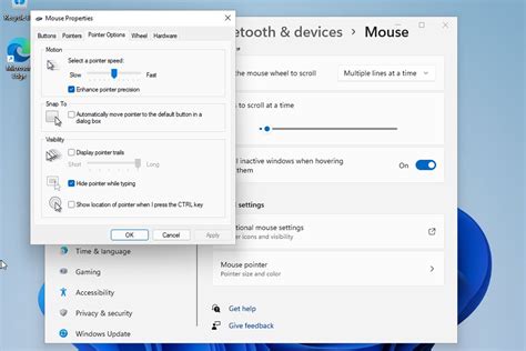 how to turn off mouse acceleration windows 11