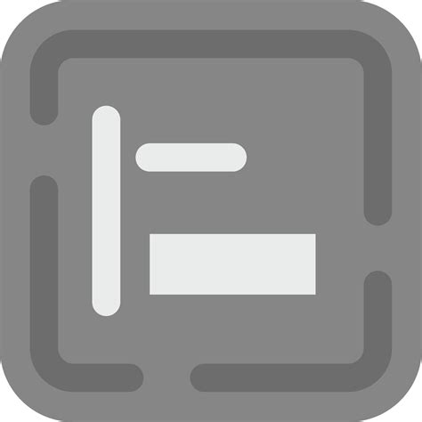 Left Alignment Grey Scale Icon 37102718 Vector Art At Vecteezy