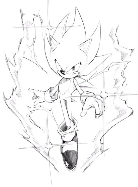 Sonic The Hedgehog And Super Sonic Sonic Drawn By Aeyga Danbooru