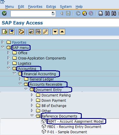 Account Assignment Model In SAP FKMT SAP Tutorial