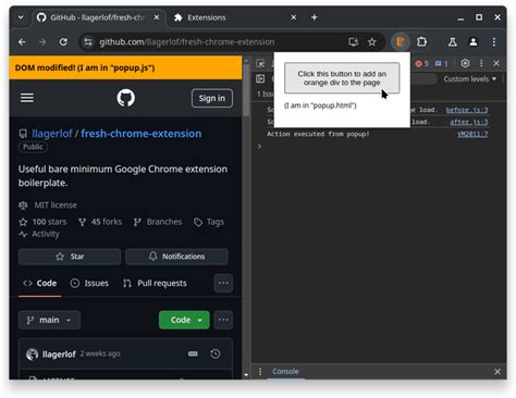 Chrome Extension Boilerplate With Popup Interaction Manifest V3 Dev