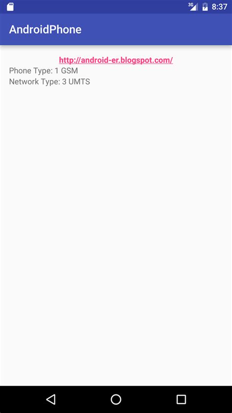 Android Er Detect Phone Type And Network Type