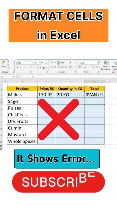 exceltrick format cells in excel excel exceltips exceltutorial shorts viral exceltipsandtricks