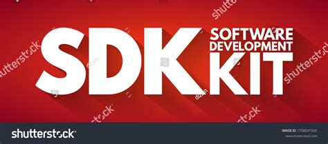 Sdk Software Development Kit Collection Software Stock Vector Royalty Free 1758541505