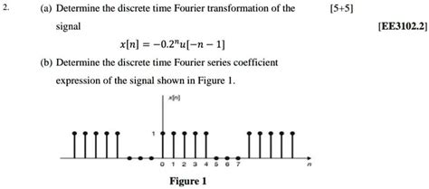 2 A Determine The Discrete Time Fourier Transformation Of The Signal