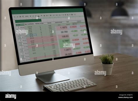 Businessman Working With Data And Graphs In Spreadsheet Documents For Online Analysis Microsoft